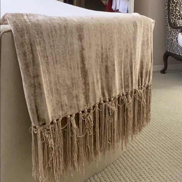 Bedding | 64 X 5 Golden Brown Throw | Poshmark